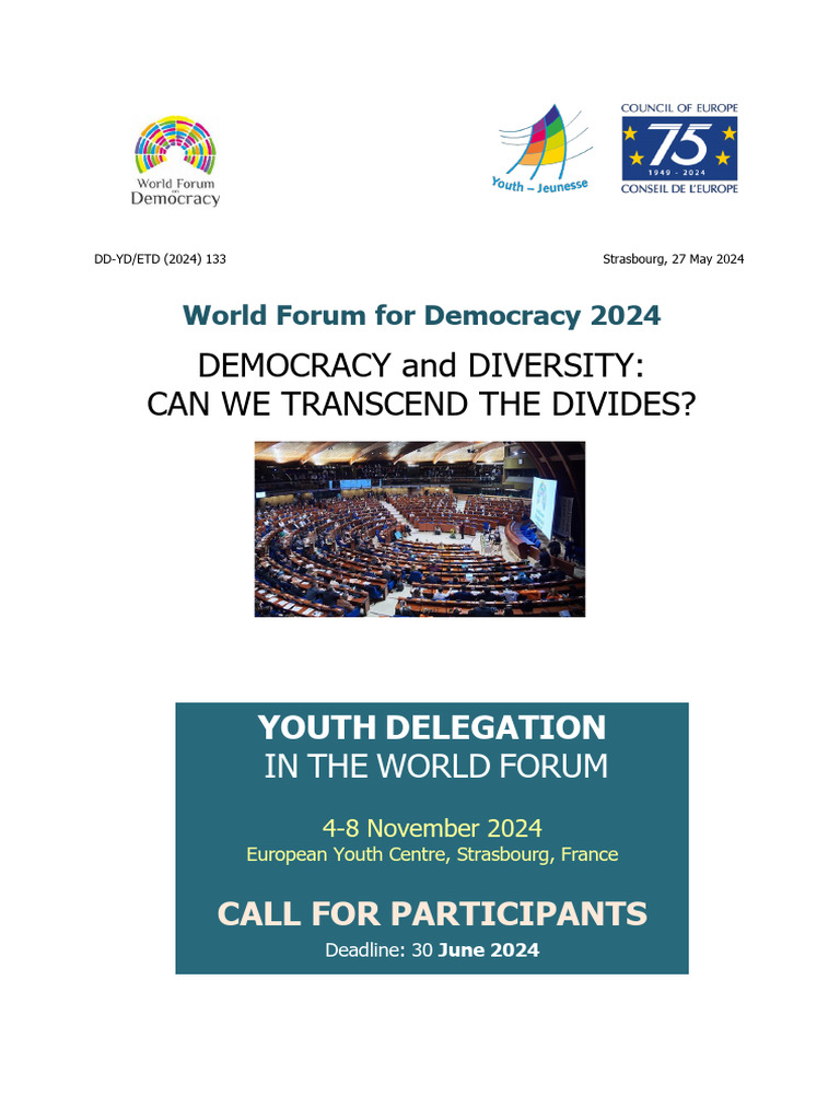 Call For Participants WFD 2024 | PDF | Democracy | Political Ideologies