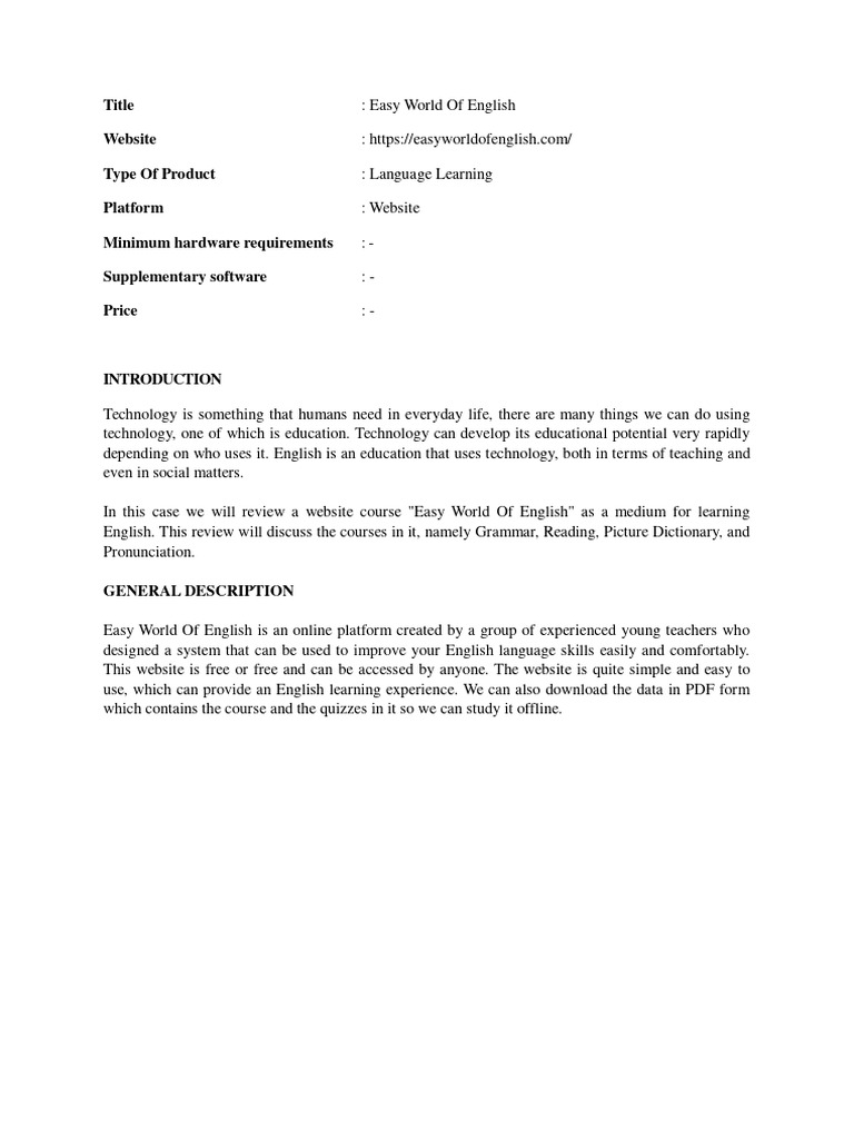 CALL Review - Sherian Zulkifli Romadhon | PDF | English Language ...