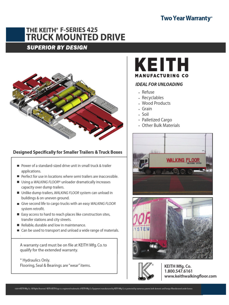 KEITH F-Series Truck Mounted Drive | PDF | Truck | Valve