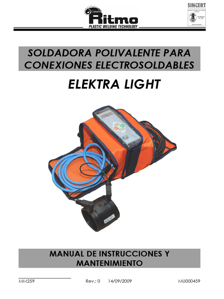 Elektra Light Manual de Operacion | PDF | Soldadura | Construcción