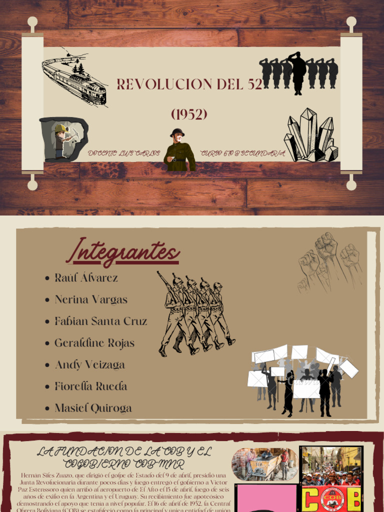 Diapositiva Exposicion Historia 2024 Revolucion Del 52 Terminada | PDF ...