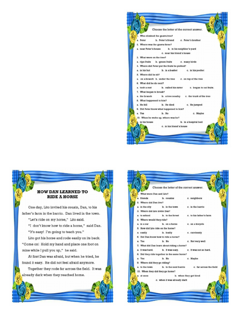 Read and Answer | PDF