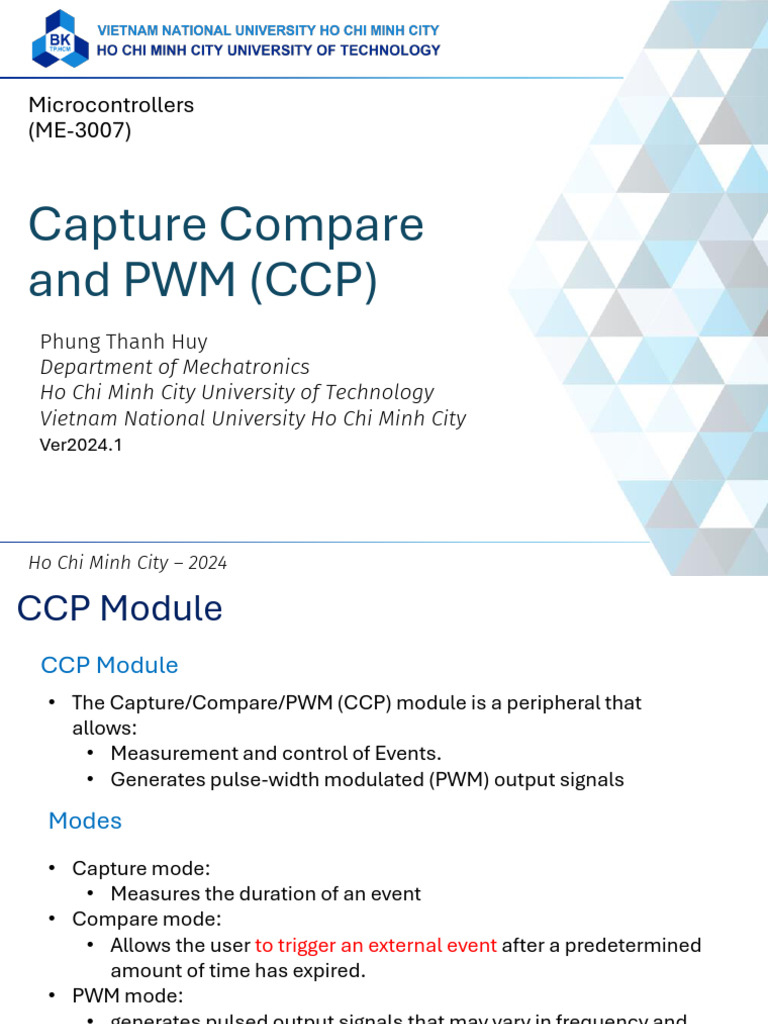 Capture Compare PWM | PDF | Computer Hardware | Computer Engineering