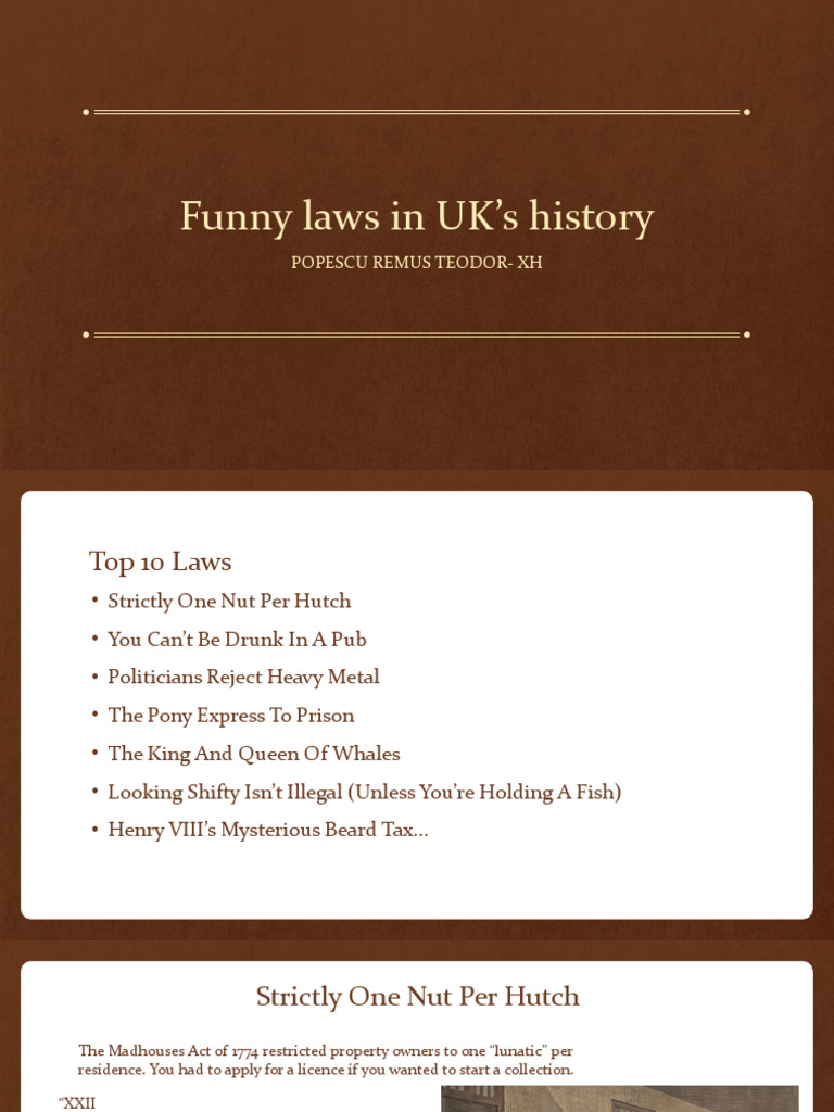 Quirky Historical UK Laws Explained | PDF | English Language | Linguistics