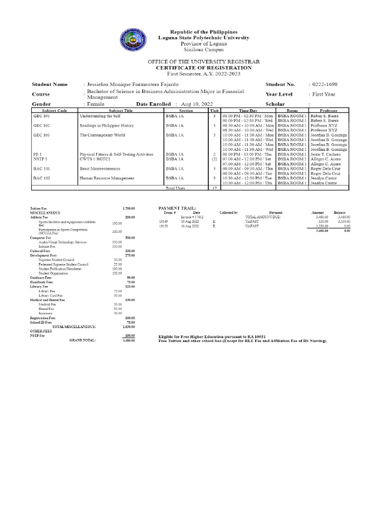 Student Cor | PDF