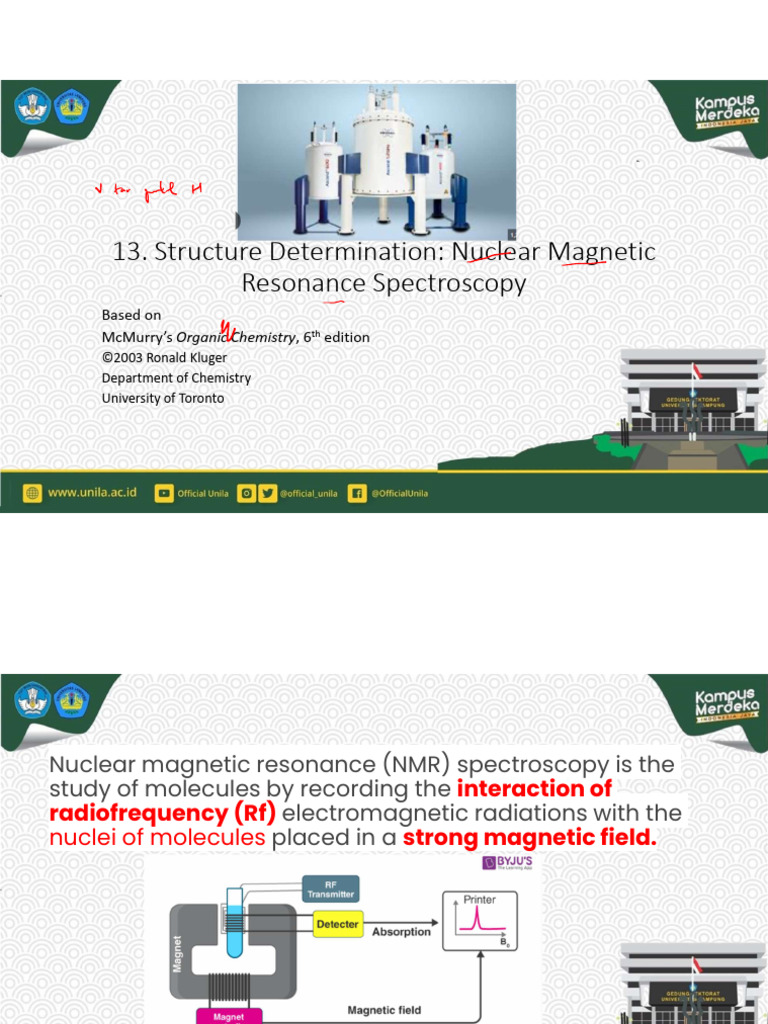 H NMR 1 | PDF | Nuclear Magnetic Resonance | Proton Nuclear Magnetic ...