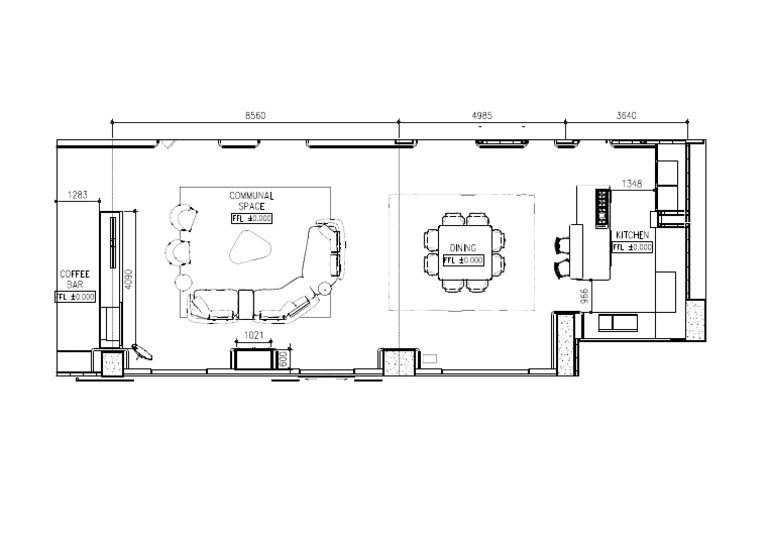 Denah Communal Space & Bar | PDF