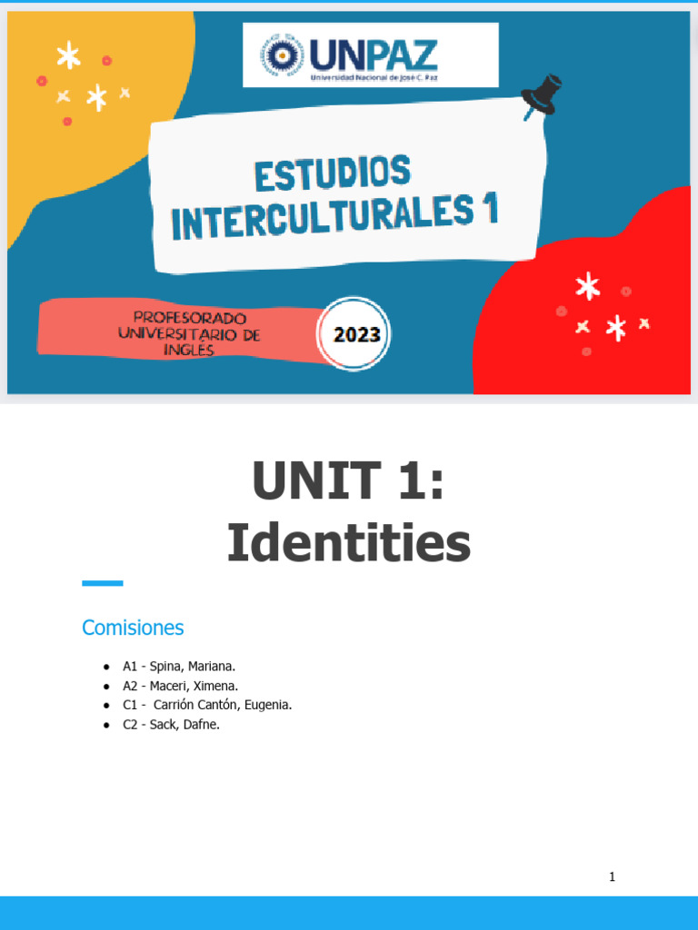 Unit 1 - Class 1 | PDF | Society | Justice