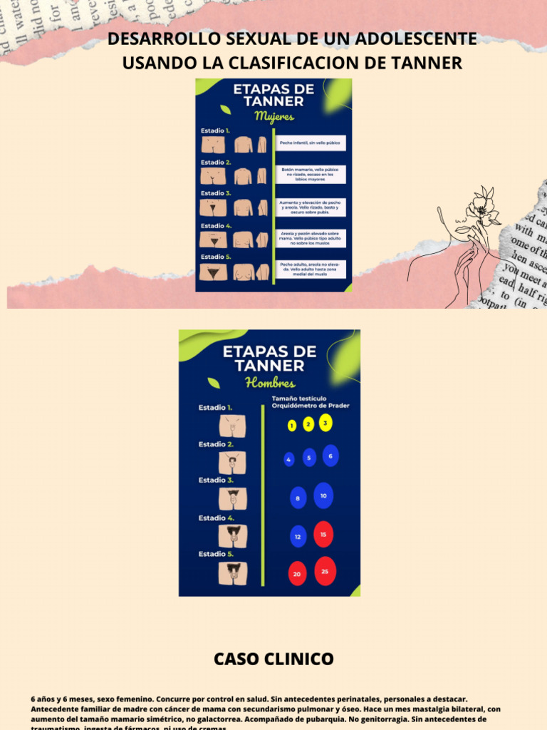 Desarrollo Sexual de Un Adolescente Usando La Clasificación de Tanner | PDF
