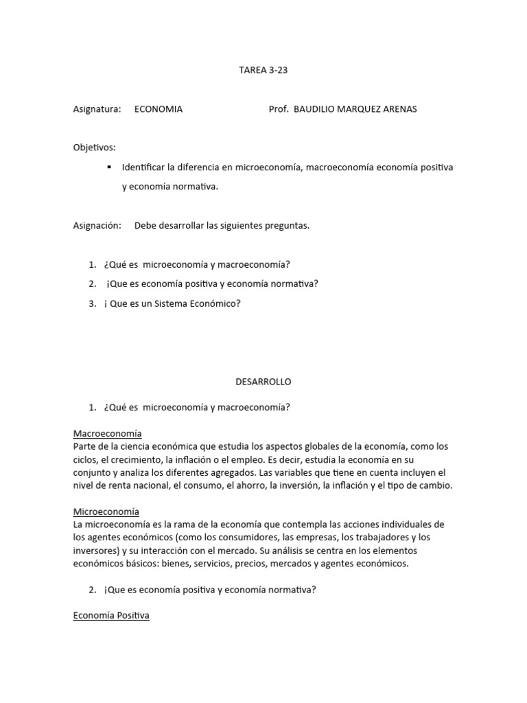 TAREA 3- 2-23 | Descargar gratis PDF | Macroeconómica | Ventaja comparativa