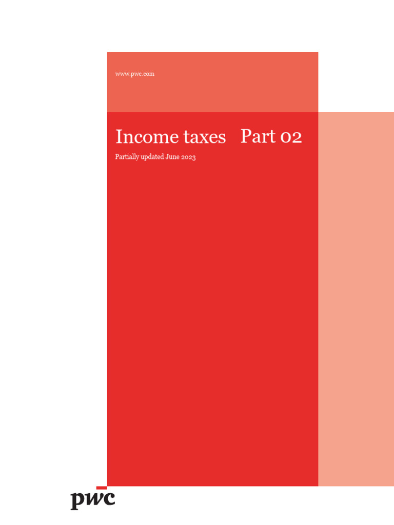 Income Tax Guide 2023 (Part 02) | PDF | Deferred Tax | Subsidiary