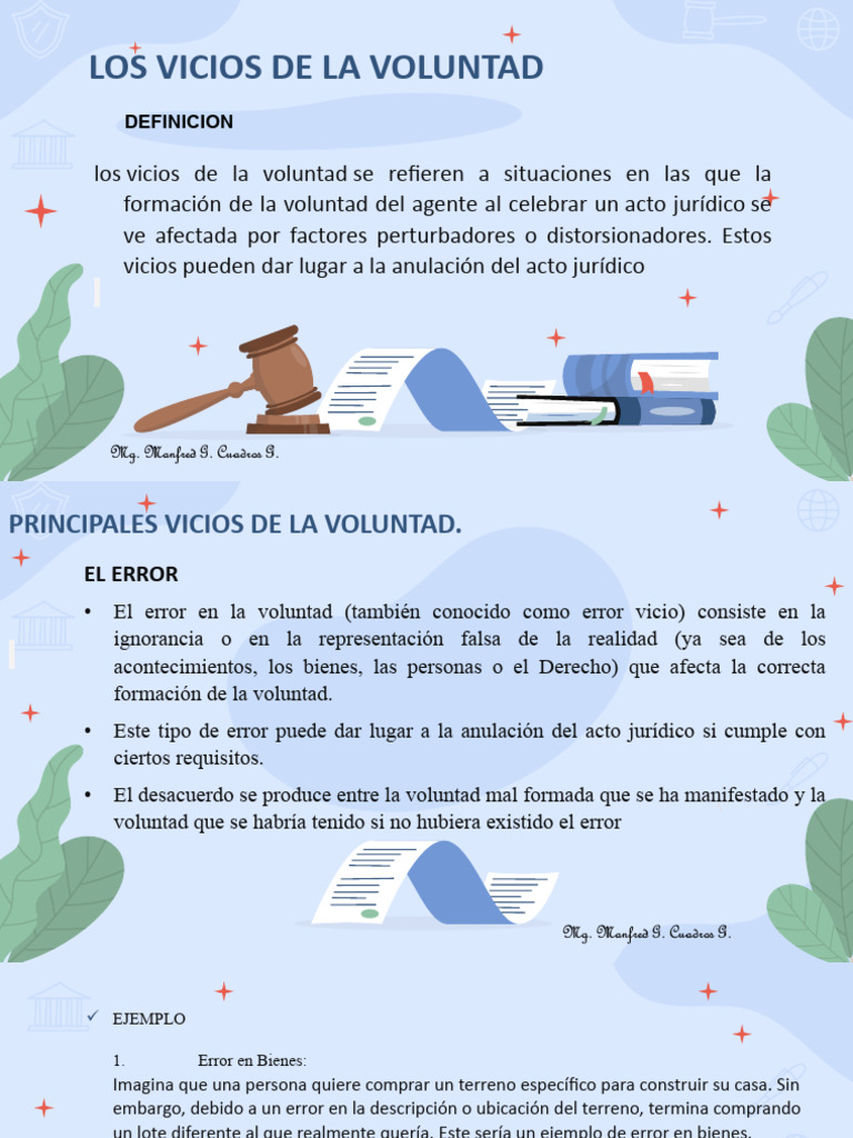 Los Vicios de La Voluntad | PDF | Intención (Derecho Penal) | Violencia