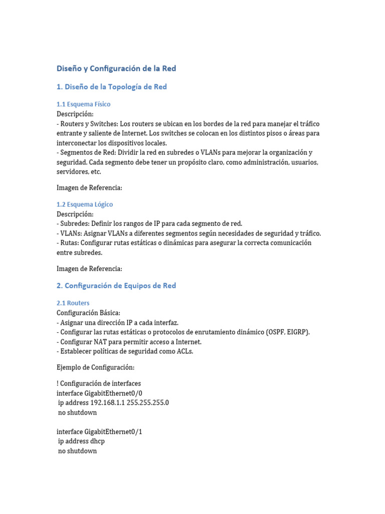 Configuración de Red Completa | PDF | Enrutador (Computación ...