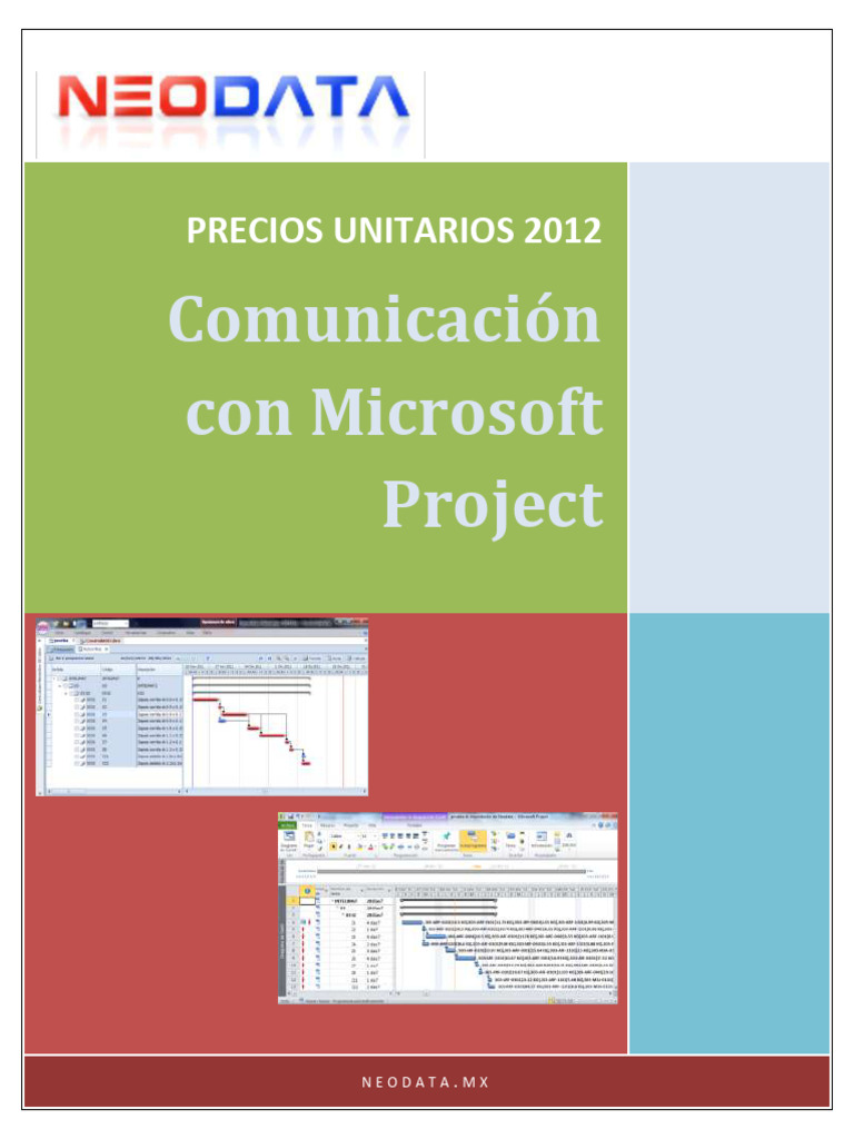 Guia Comunicacioncon Project Neodata | PDF | Presupuesto | Microsoft
