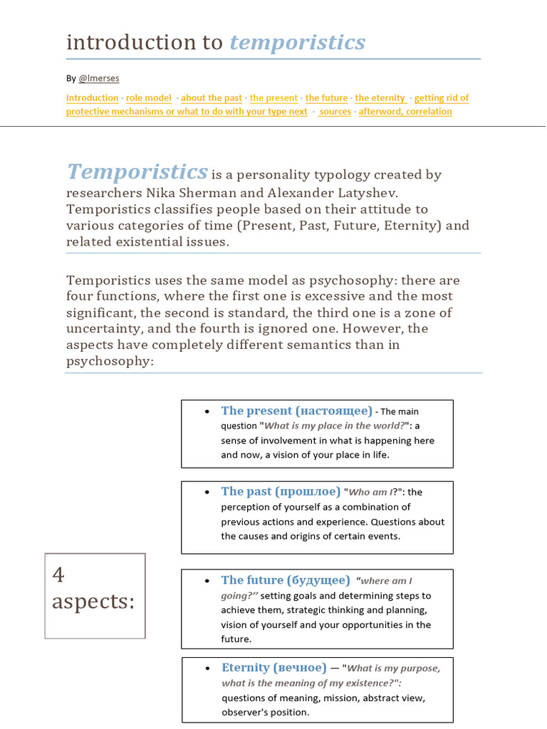 Temporistics | Download Free PDF | Experience | Perception