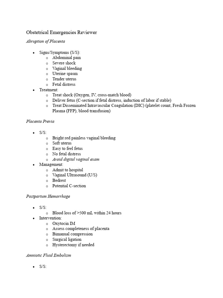 Maternal Reviewer | PDF | Childbirth | Maternal Health