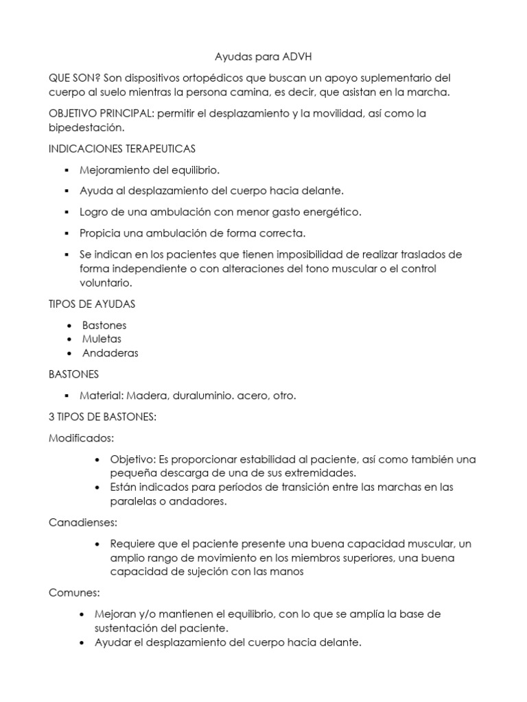 Ayudas para ADVH RESUMEN | PDF | Bienestar