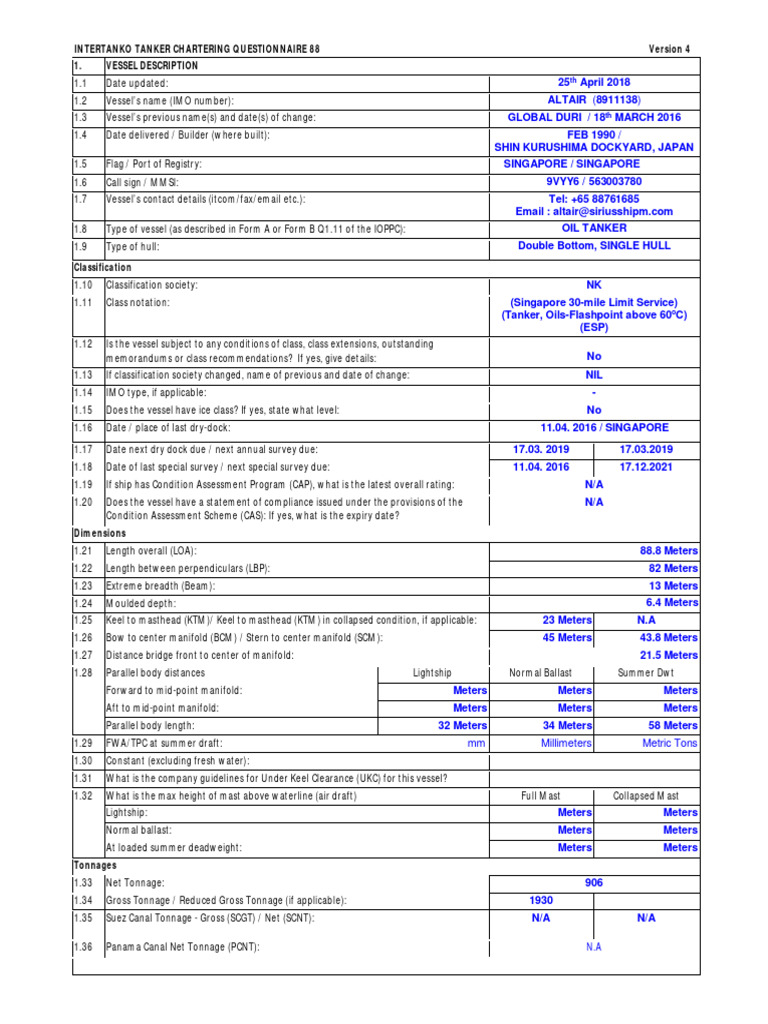 Atr - Q88 (V4) | PDF | Ships | Marine Propulsion