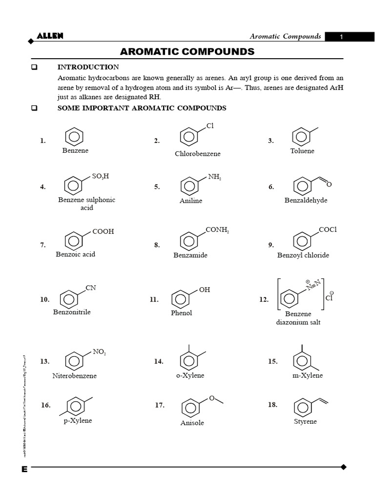 Aromatic Compounds | PDF | Chemical Reactions | Nitric Acid