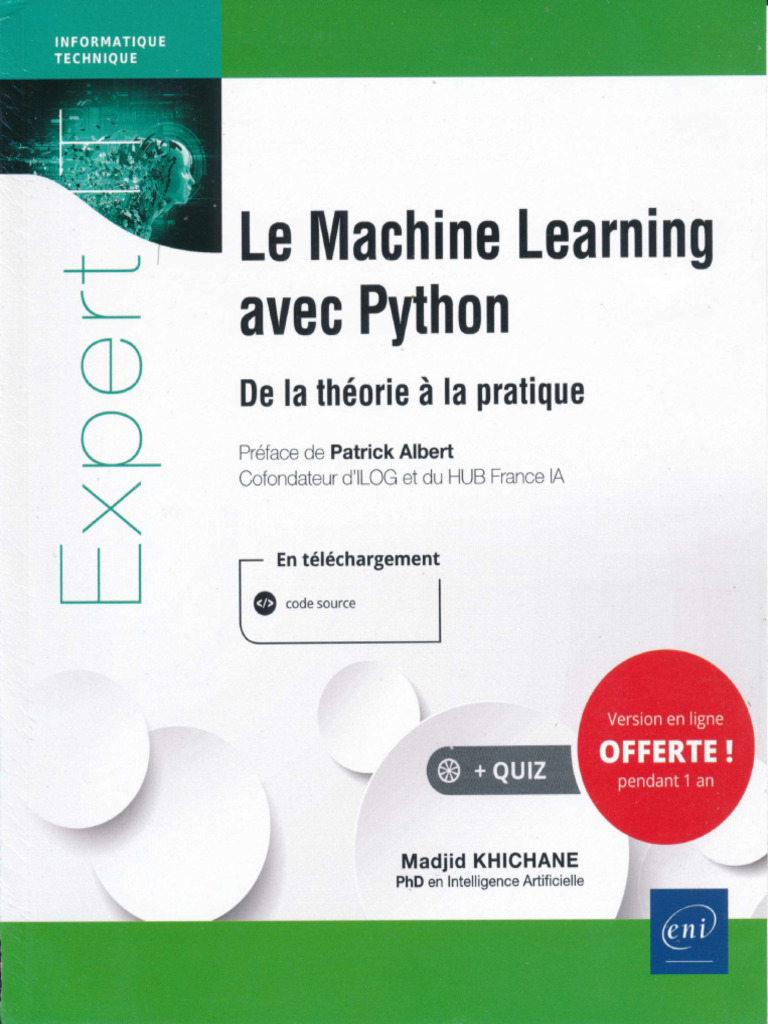 Eni Le Machine Learning Avec Python Theorie Et Pratique | PDF