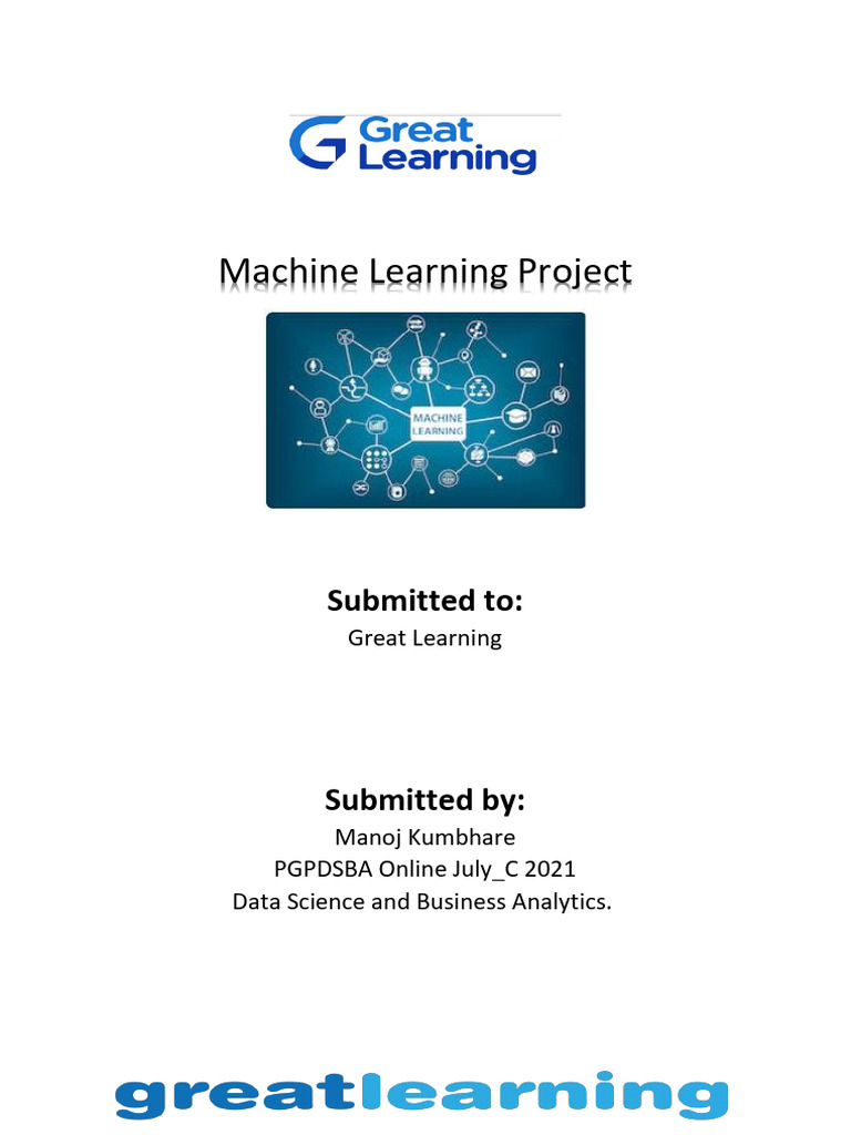 Machine Learning Business Report PDF | PDF | Receiver Operating ...