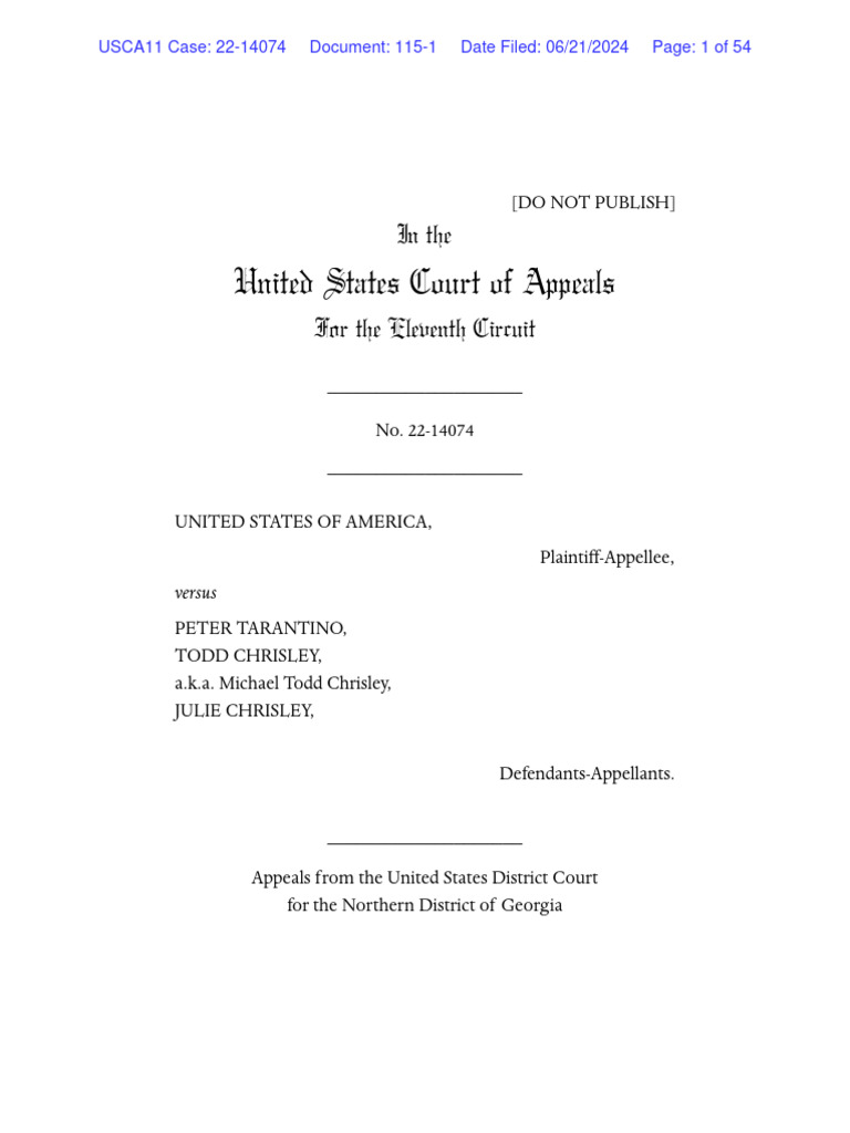 Julie Chrisley Sentence Vacated | PDF | S Corporation | Internal ...