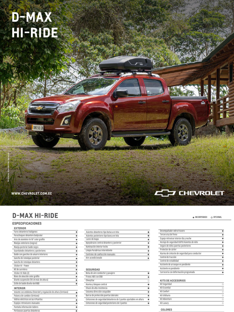 FT Dmax High Ride 24abr 2024 Web | PDF | Coche | Vehículos con tracción trasera