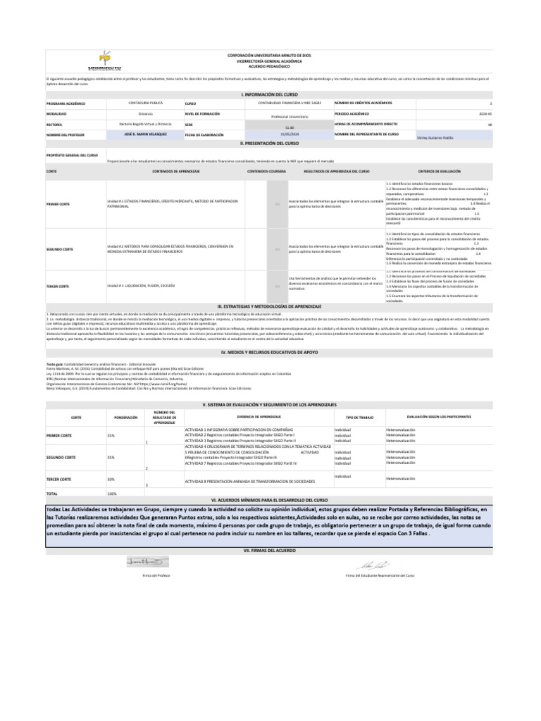 Acuerdo Ped Contabilidad 54682 V | PDF | normas internacionales de ...