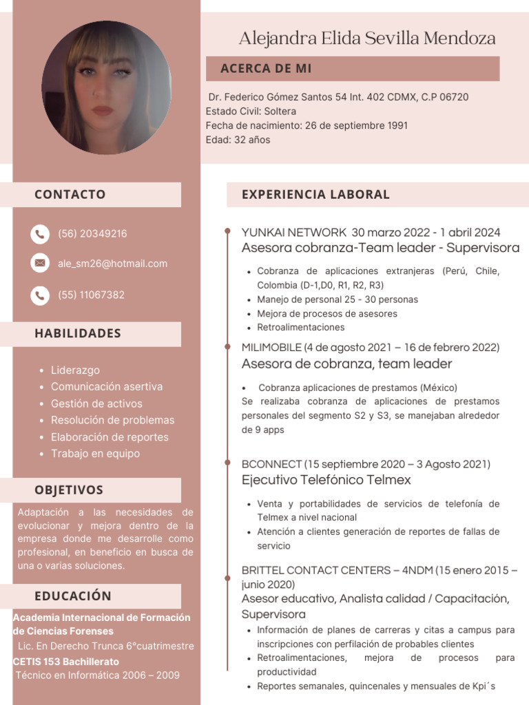 CV Alejandra Sevilla | PDF
