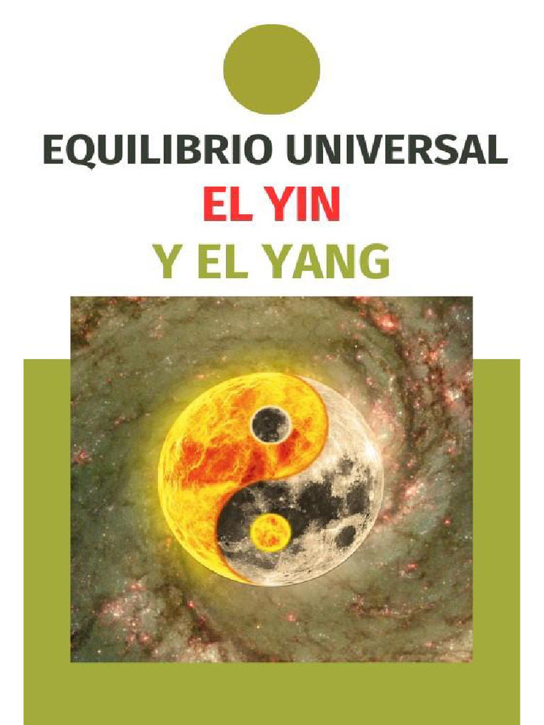 6 - Equilibrio Universal - El Yin y El Yang | PDF | medicina tradicional china | Yin y yang