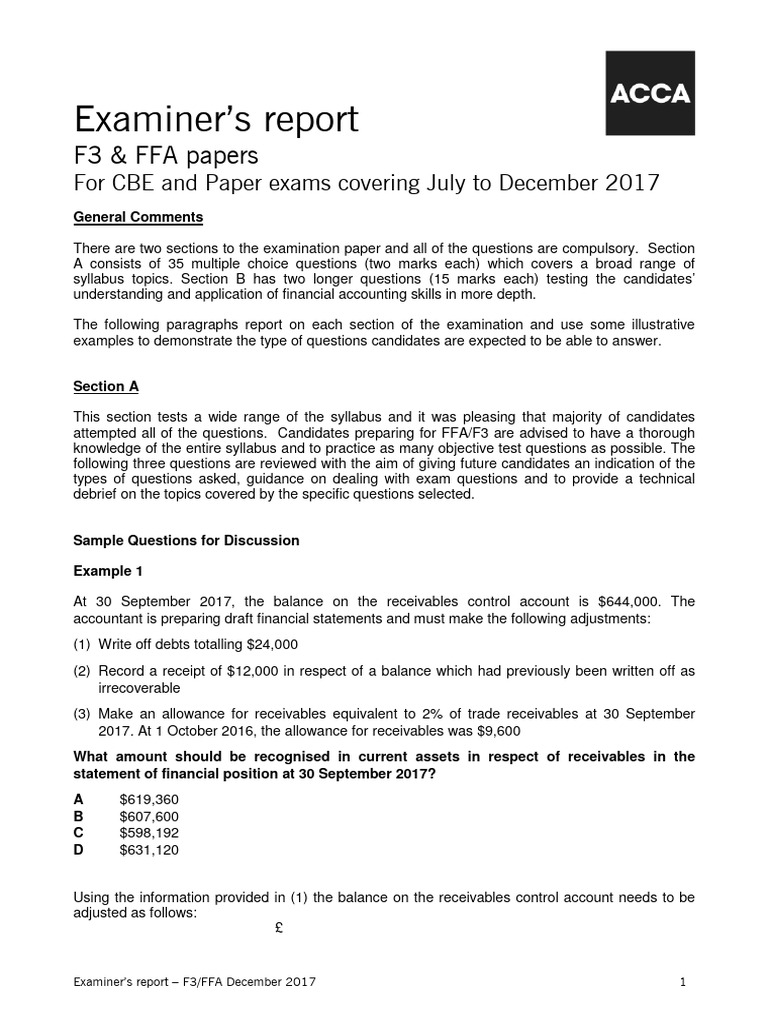Ffa Dec 2017 | PDF | Debits And Credits | Banks