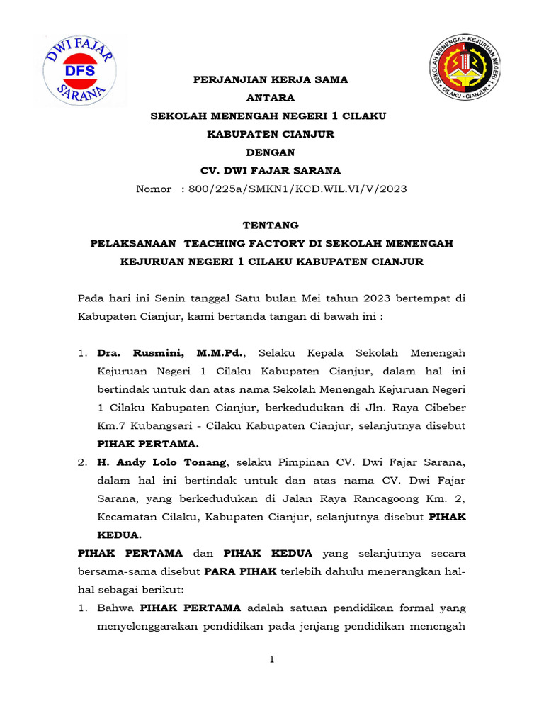 PKS Dwi Fajar TEFA MEI 2023 | PDF | Sains & Matematika
