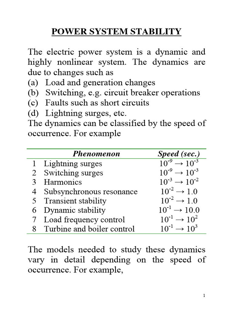 Lecture 7a. Stability-1 | PDF | Stability Theory | Electrical Engineering