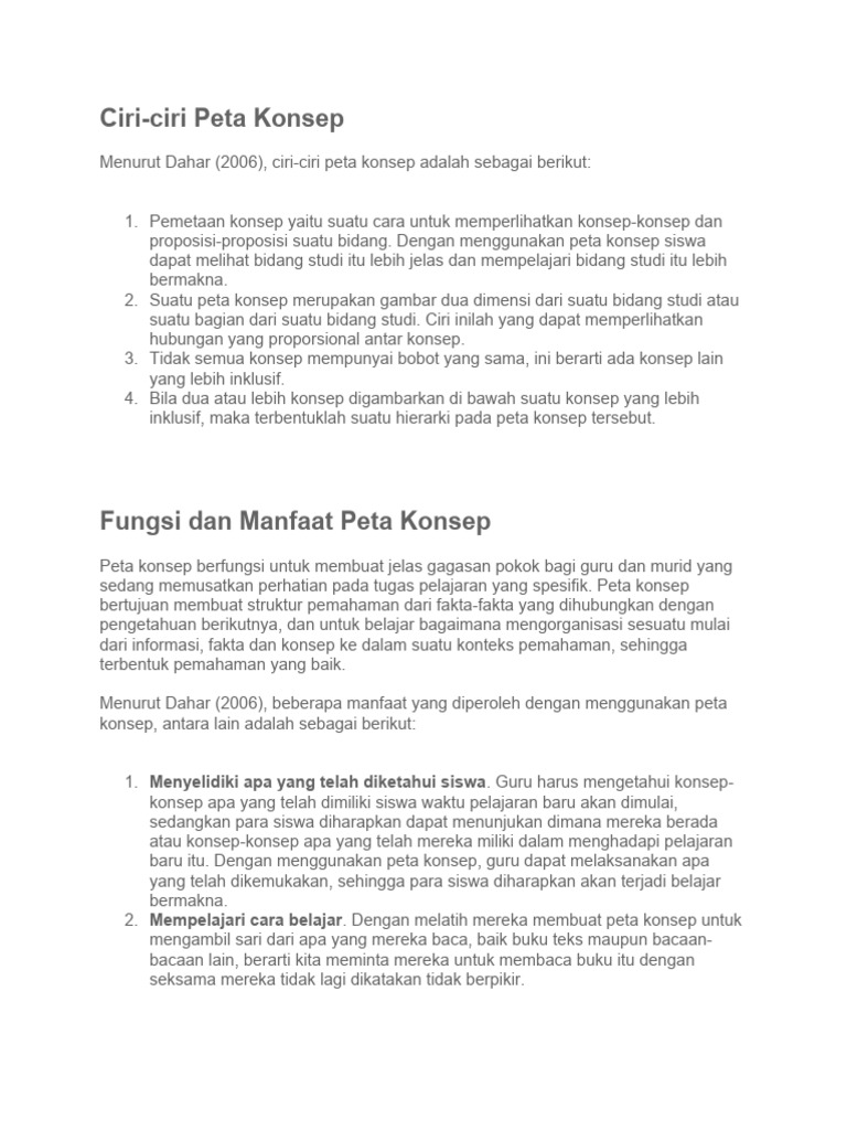Ciri Peta Konsep | PDF