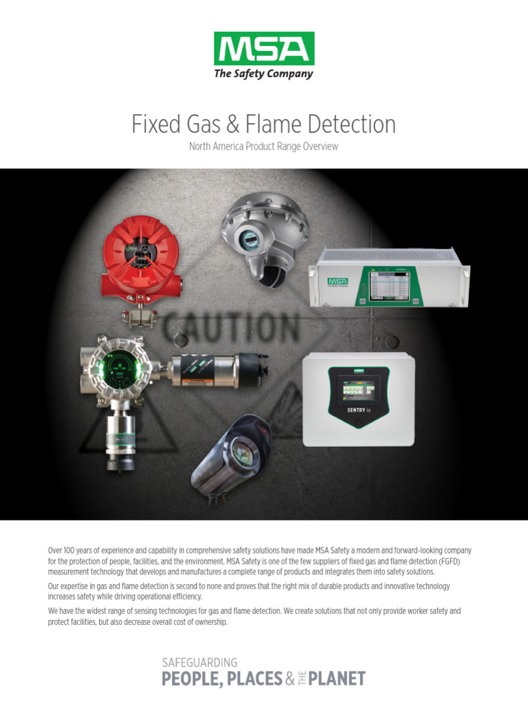 MSA Fixed Gas & Flame Detection Overview | PDF | Oxide | Chemistry