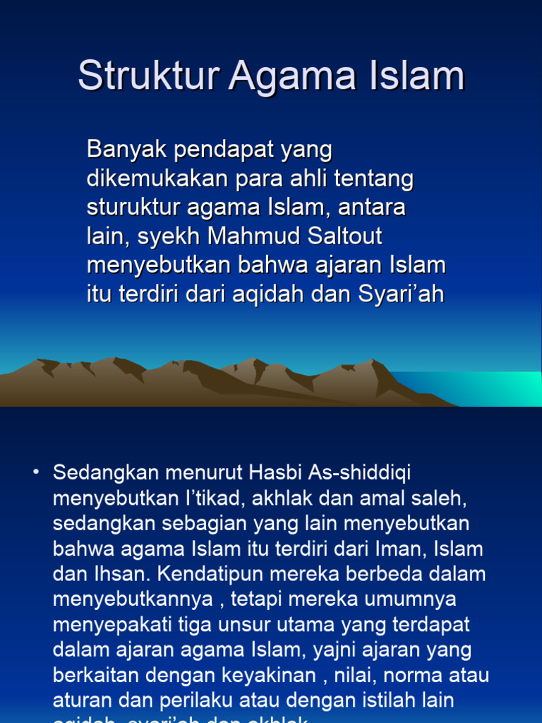 Struktur Dasar Agama Islam | PDF