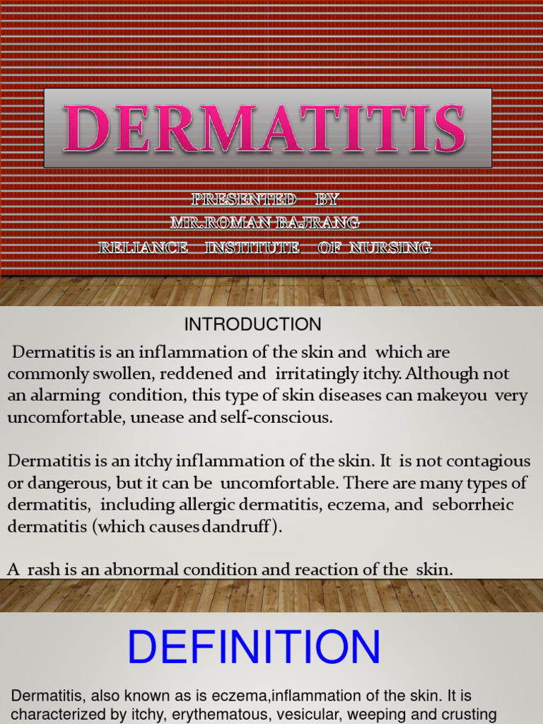 dermatitis-200821072520 | PDF | Dermatitis | Allergy