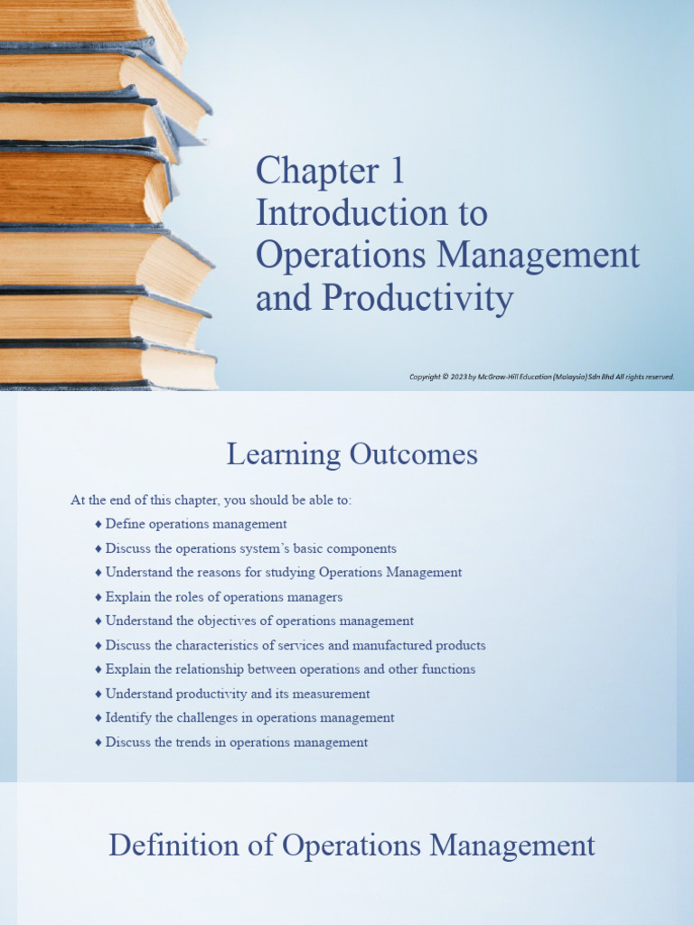 OM 1e PPT Chap01 | PDF | Operations Management | Labour Economics