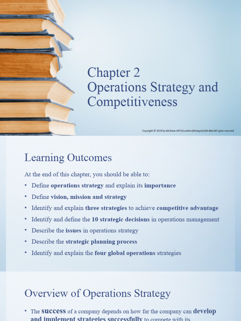 OM 1e PPT Chap02 | PDF | Strategic Management | Competitive Advantage