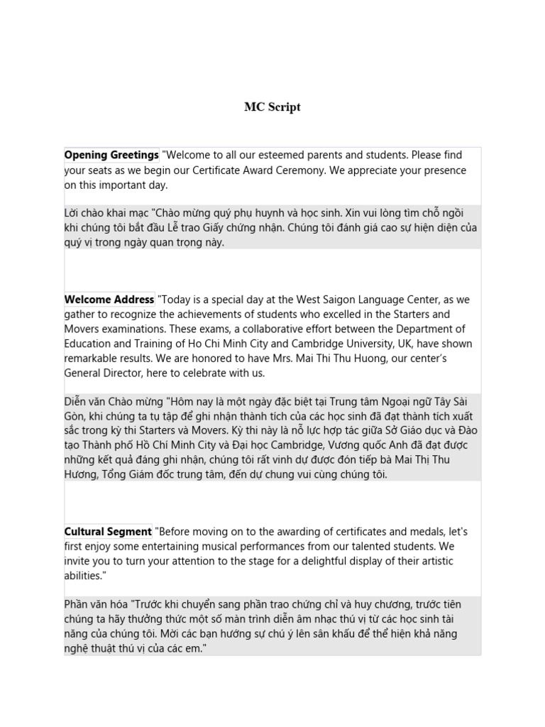 Mc Script Pdf