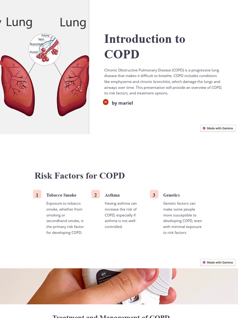 Introduction To COPD | PDF | Chronic Obstructive Pulmonary Disease | Asthma