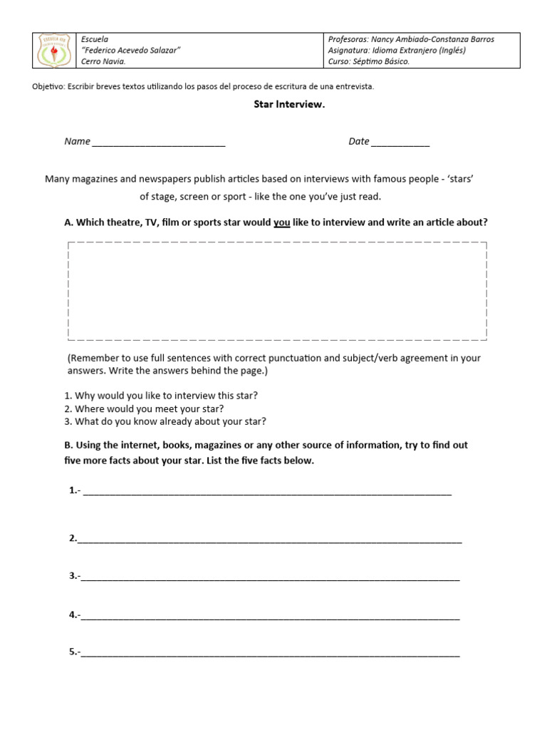 7mo Guia Star Interview | PDF