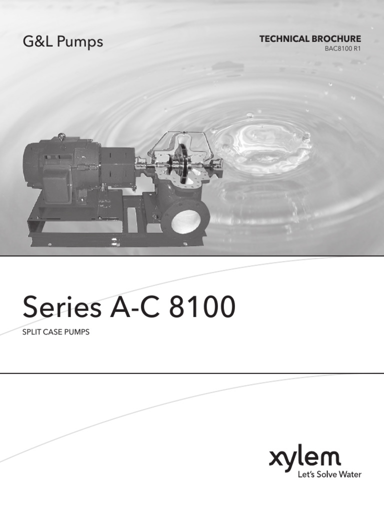 G&L Series A-C 8100 Pump Brochure | PDF | Pump | Pipe (Fluid Conveyance)