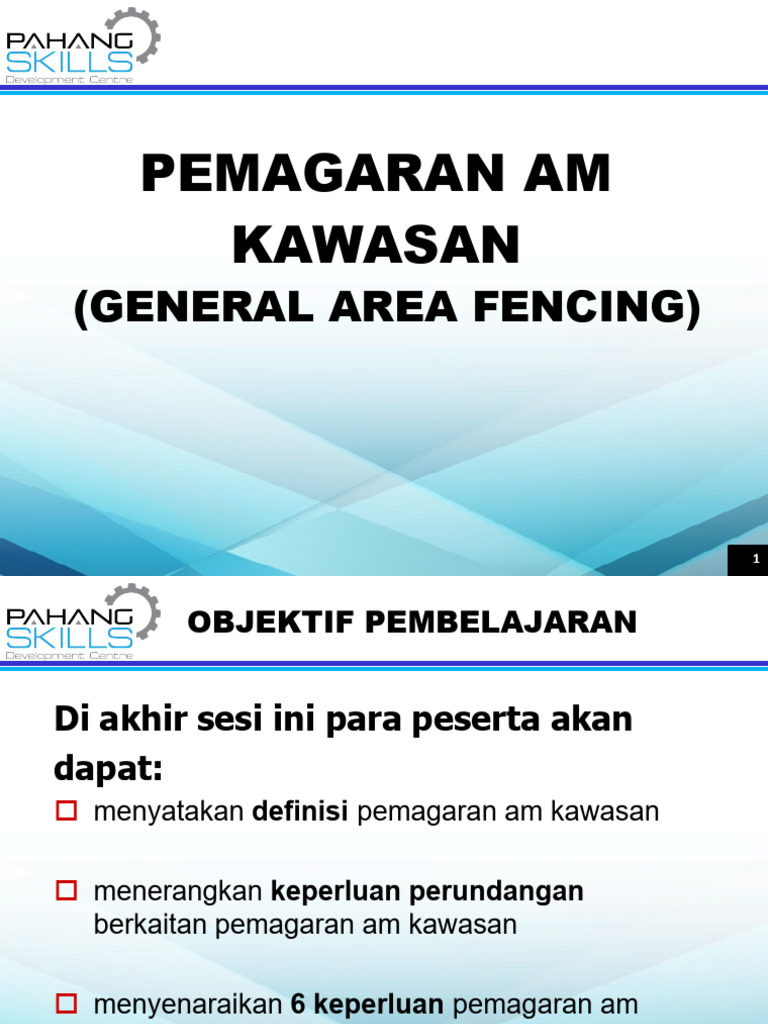 7 - Pemagaran Kawasan Umum New | PDF