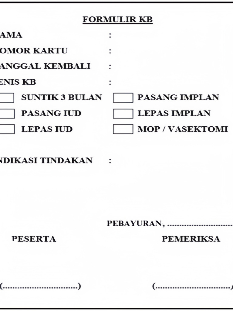 Form Kb Pdf