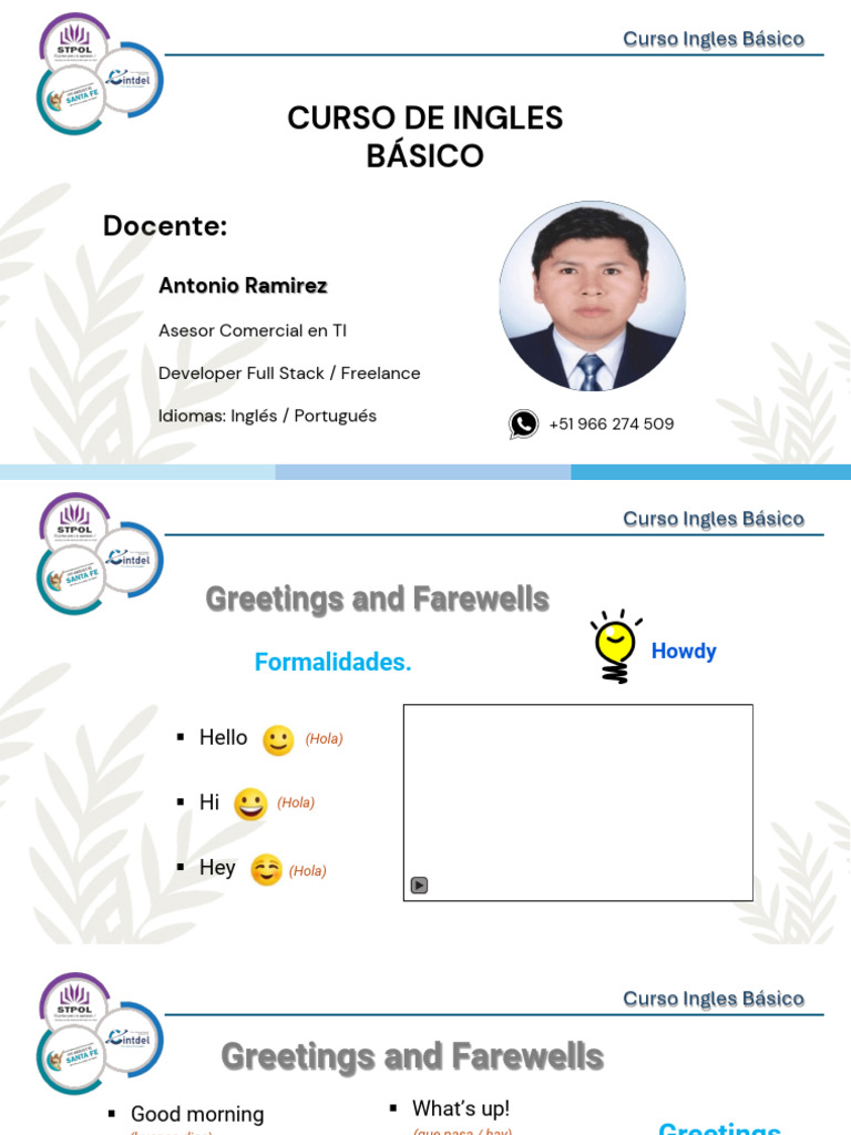 Clase 1 Ingles US | PDF