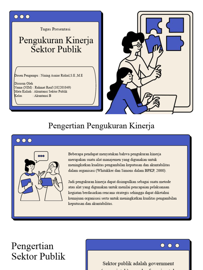 Rahmat Rauf - Pengukuran Kinerja Sektor Publik | PDF | Bisnis