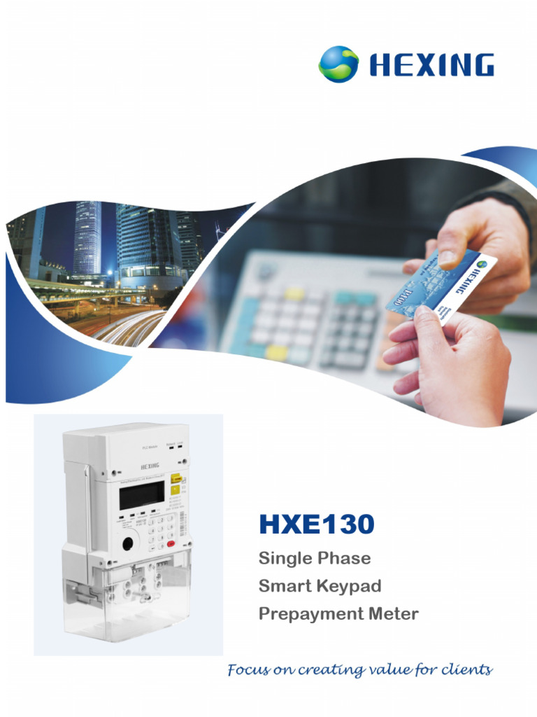 HXE130 Prepayment Meter User Manual | PDF | Electricity | Electrical ...