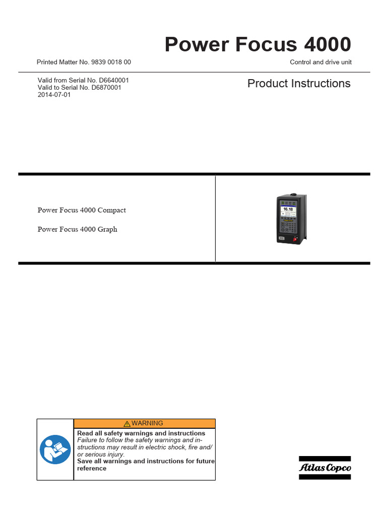 Power Focus 4000 Serie | PDF | Mains Electricity | Electrical Connector