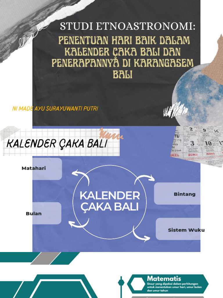 Kalender Caka Dalam Sains Ni Made Ayu Surayuwanti Putri | PDF | Sains ...